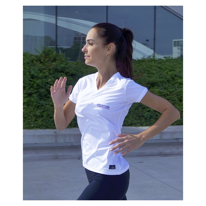 T-Shirt Made In France Femme Recyclé Blanc - La Gentle Factory