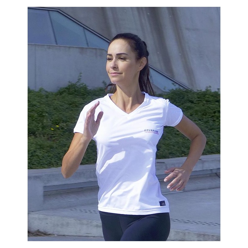 T-Shirt Made In France Femme Recyclé Blanc - La Gentle Factory