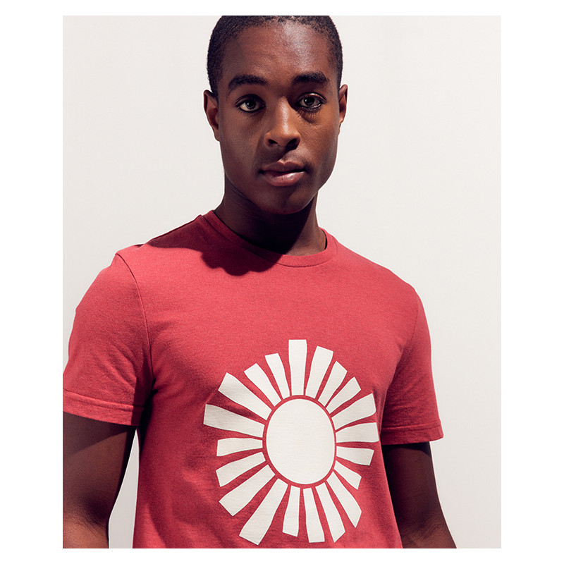 Tee-Shirt Homme Made In France Coton Bio Philibert Rouge - La Gentle ... Tee-Shirt Homme Made In France Coton Bio Philibert Rouge - La Gentle ...