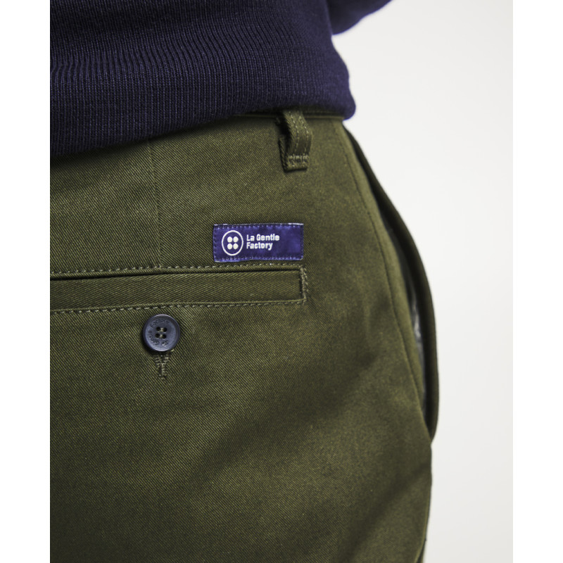 Pantalon Made In France Homme Leon vert fonce - La Gentle Factory