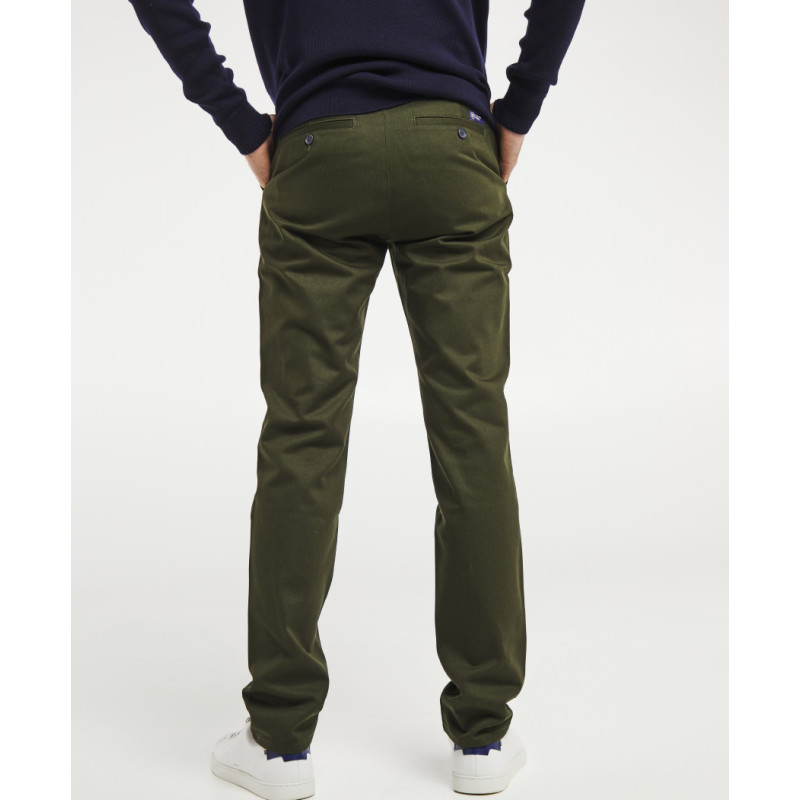 Pantalon Made In France Homme Leon vert fonce - La Gentle Factory